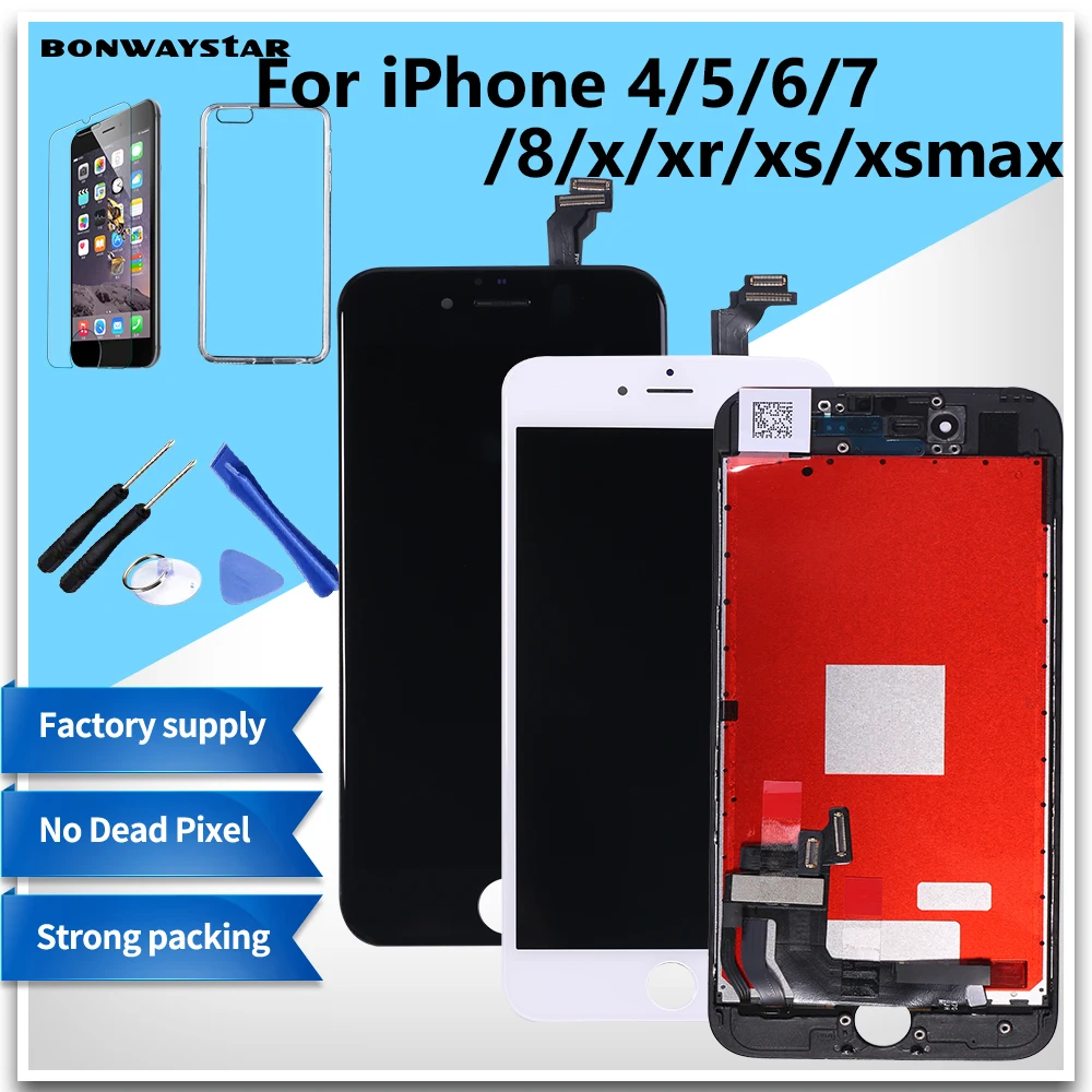 Direct Screen Replacement For iPhone 6 7 8 x xs xr xsmax 11 12 13 14 ...