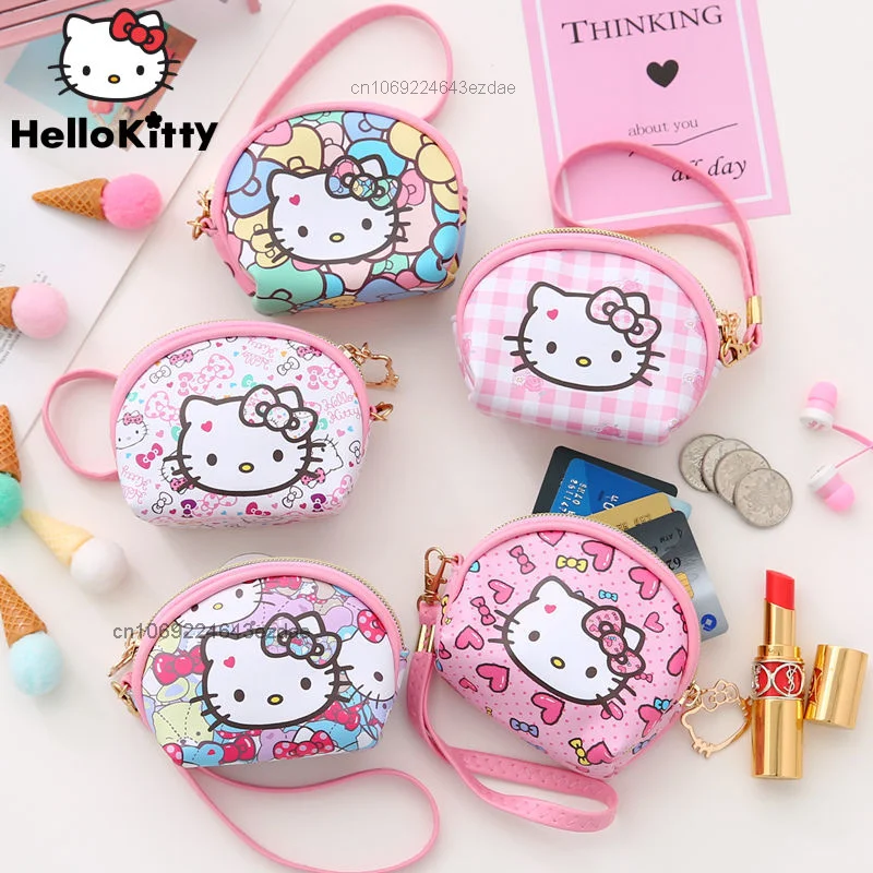 Fashion-Hello-Kitty-Zipper-Mini-Wallet-For-Women-Sanrio-Cute-Coin ...