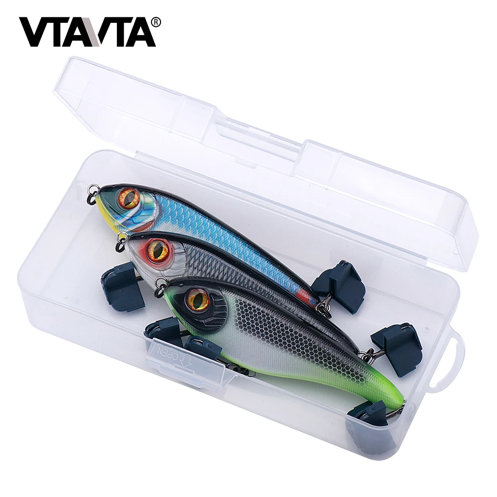 VTAVTA 3pcs/Box Rattling Jerkbait VIB Fishing Lure 105mm 30g Sinking ...