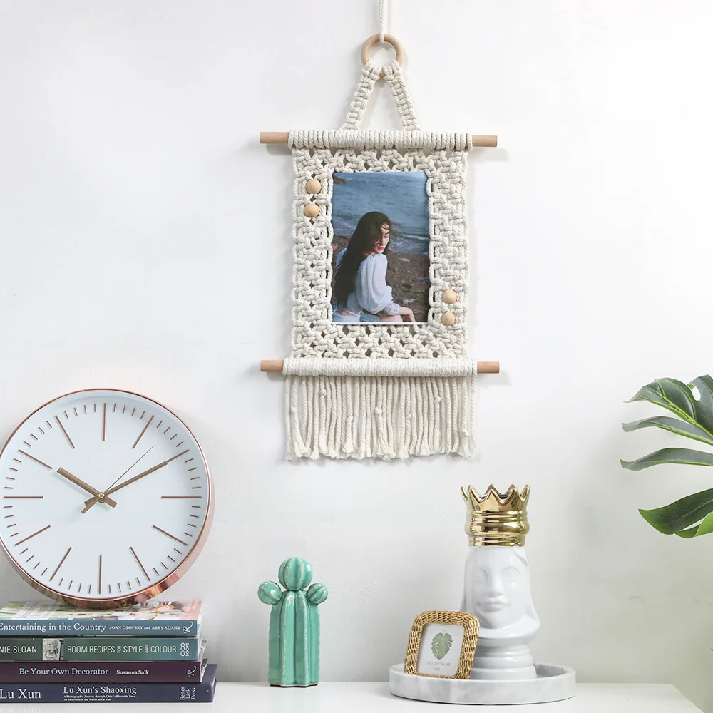 Macrame-Picture-Photo-Frame-Photo-Display-Macrame-Wall-Hanging-Boho ...