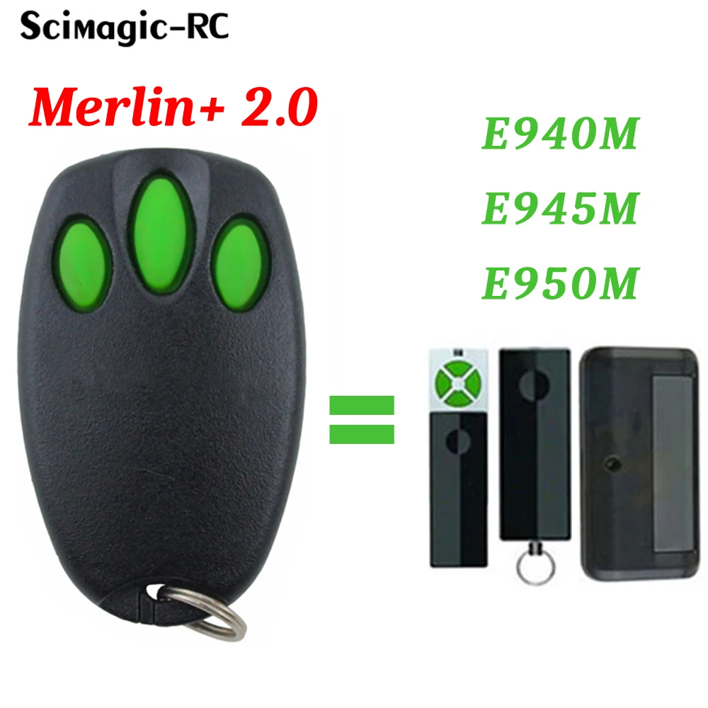 For Merlin+ 2.0 E945 E945m E950m E943m Garage Gate Door Remote Control ...