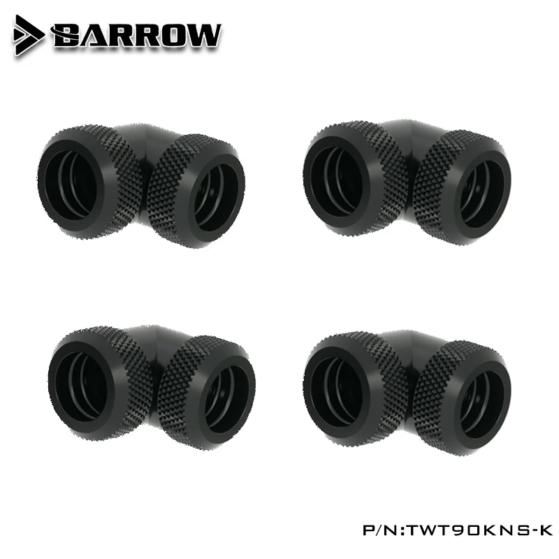 4pcs-Barrow-TWT90KNS-K14-90-Degree-Hard-Tube-Fittings-G1-4-Adapters-For ...