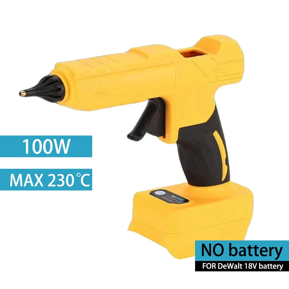 Electric Hot Melt Glue Gun for Dewalt 18V Battery Cordless Electric ...