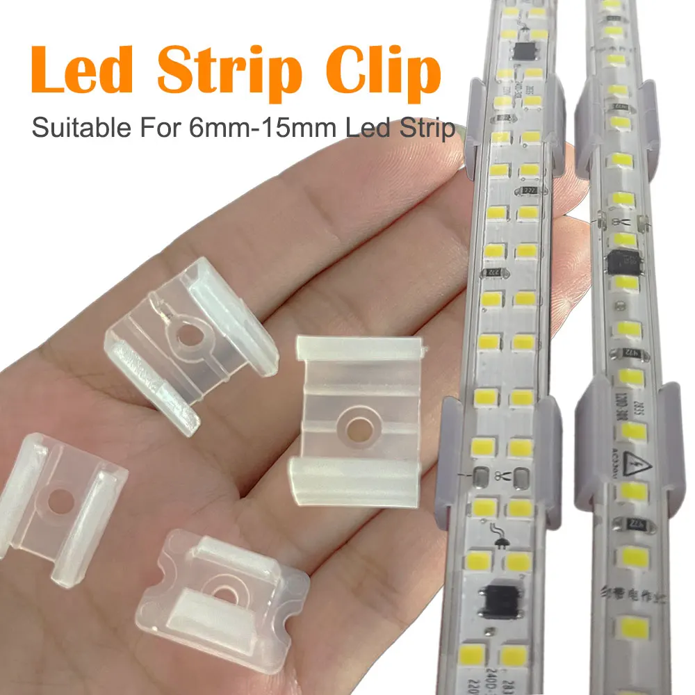 Led-Strip-Connector-High-Quality-Plastic-Accessories-Fix-Clips-Holder ...