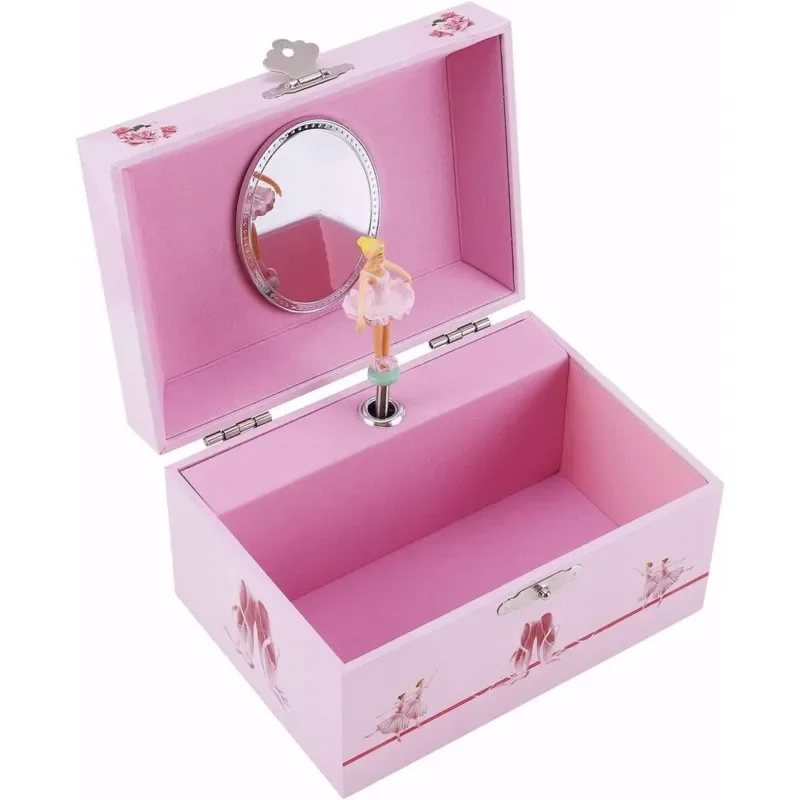 Pink Dance Ballet Girl Style Music Box Jewelry Storage Box Birthday ...