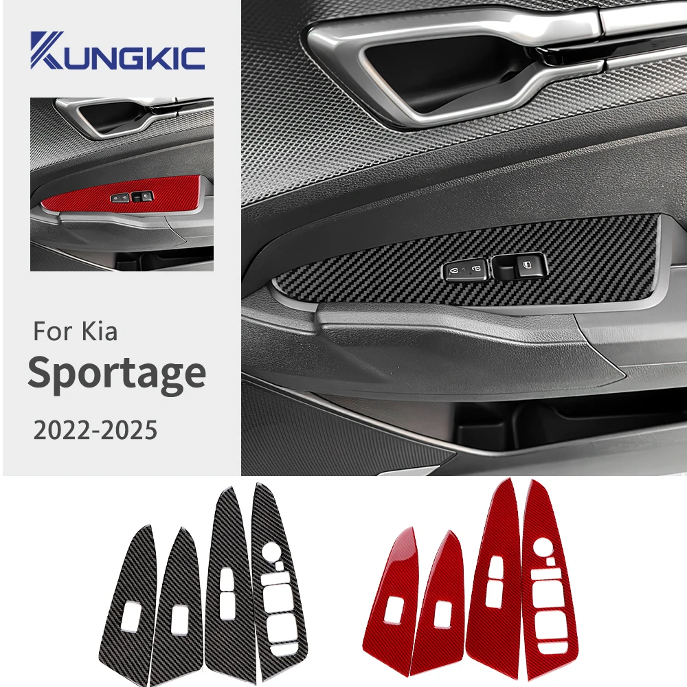 Real Soft Carbon Fiber Sticker For Kia Sportage NQ5 2022 2023 2024 2025 ...