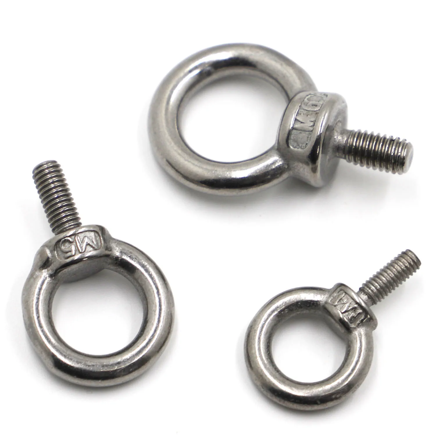 DIN580 M3 M4 M5 M6 M8 M10 M12 304 vis à œil de levage Marine en acier ...