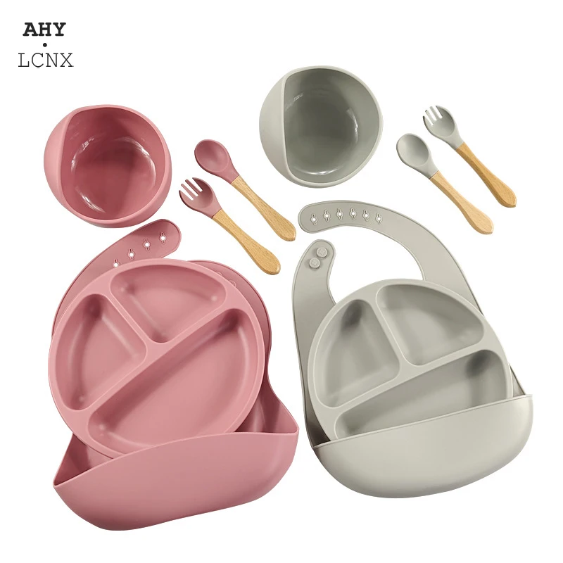 5 St ck Baby Silikon Geschirr L tzchen Set S ugling niedlichen Sauger 5-st-ck-baby-silikon-geschirr-l-tzchen-set-s-ugling-niedlichen-sauger