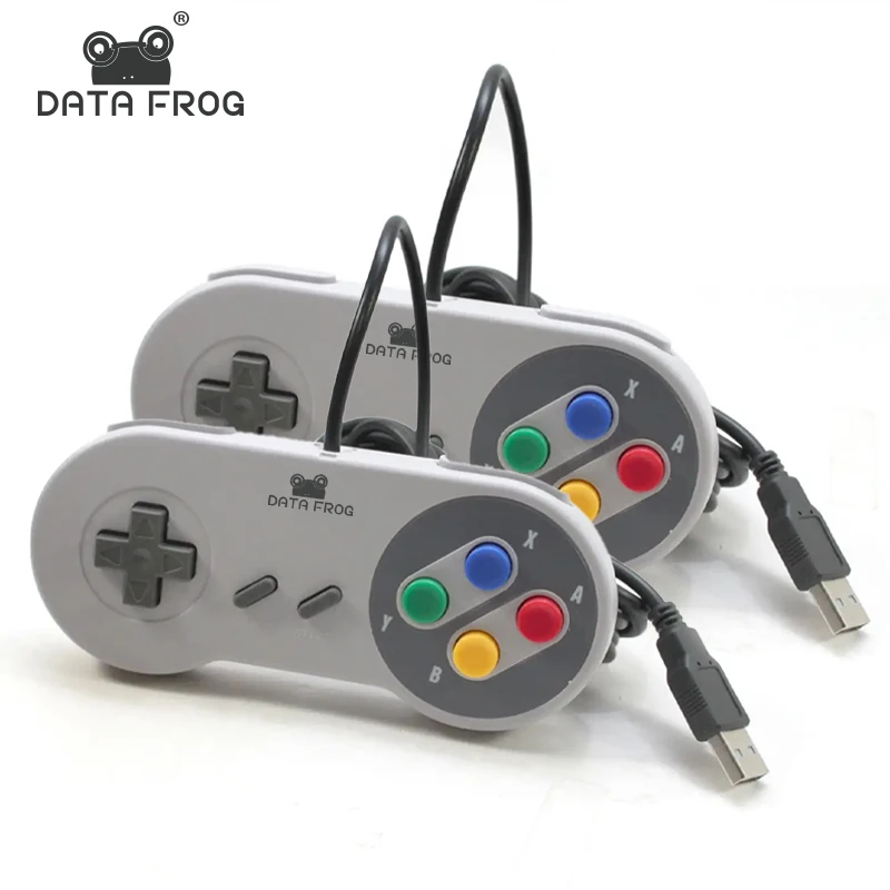 DATA-FROG-2pcs-Wired-USB-Controller-for-NES-Games-Retro-Super-Classic ...