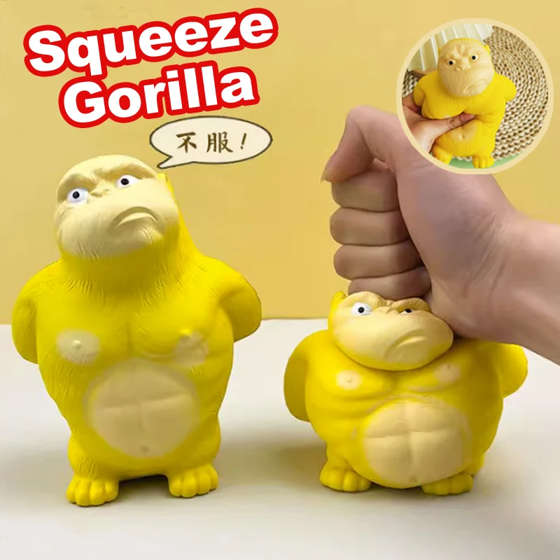 Squeeze-Toy-Yellow-Gorilla-Knead-Pu-Slow-Rebound-Creative-Gift-Stress ...