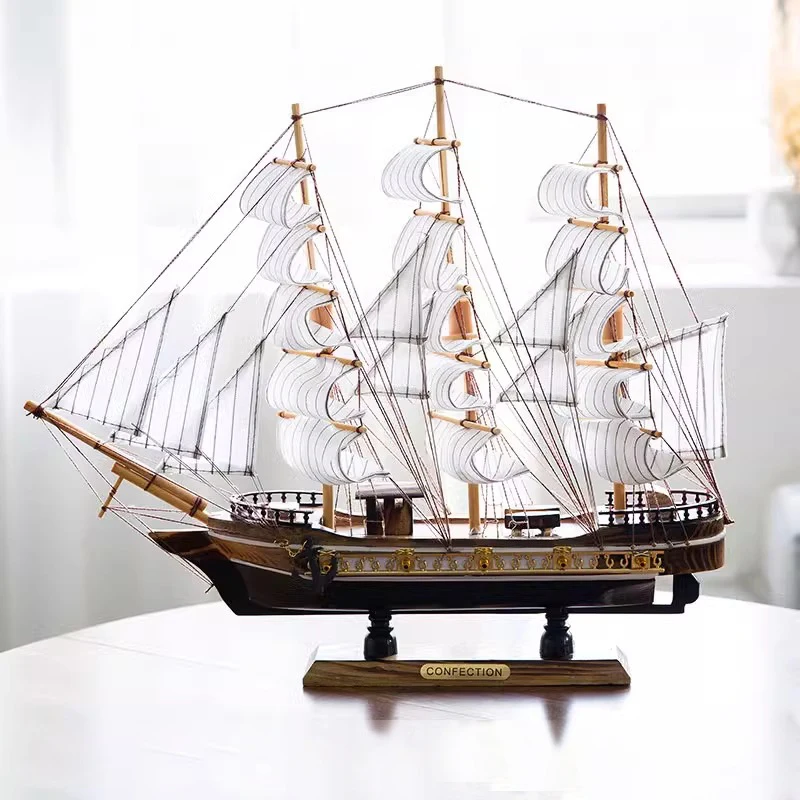 Wooden sailboat Craft Ornaments TV cabinet,living room home decoration ...