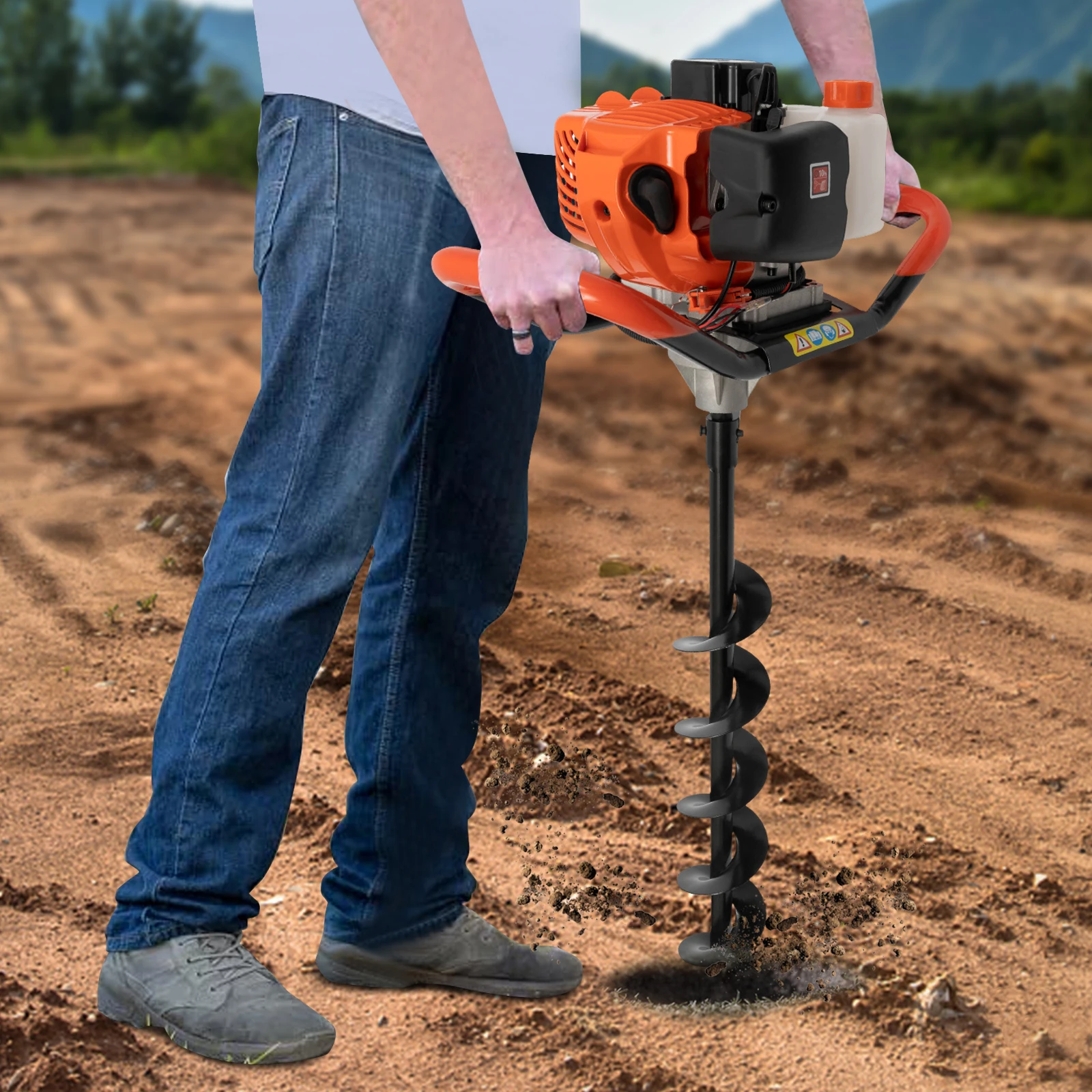 52CC-2-Stroke-Earth-Auger-Gasoline-Powered-Hole-Digging-Machine-2-3HP ...