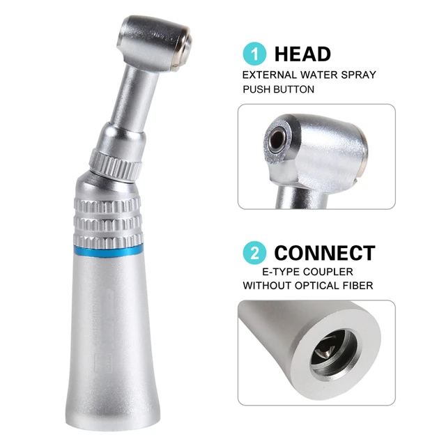 Dental Slow Low Speed Contra Angle Latch Chuck/Push Button Bur ...