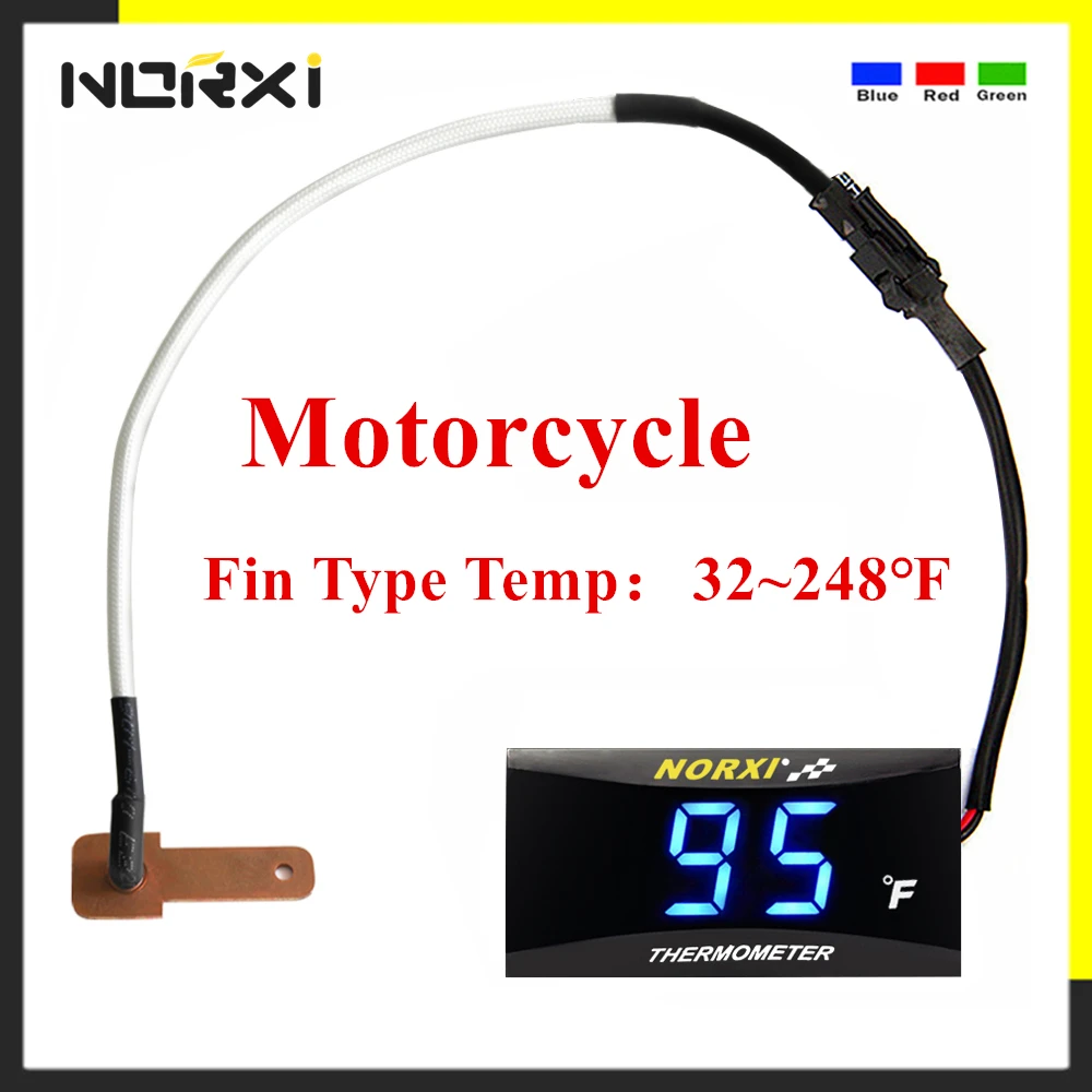 Motorcycle-Water-Temperature-Meter-Fahrenheit-gauge-Radiator ...