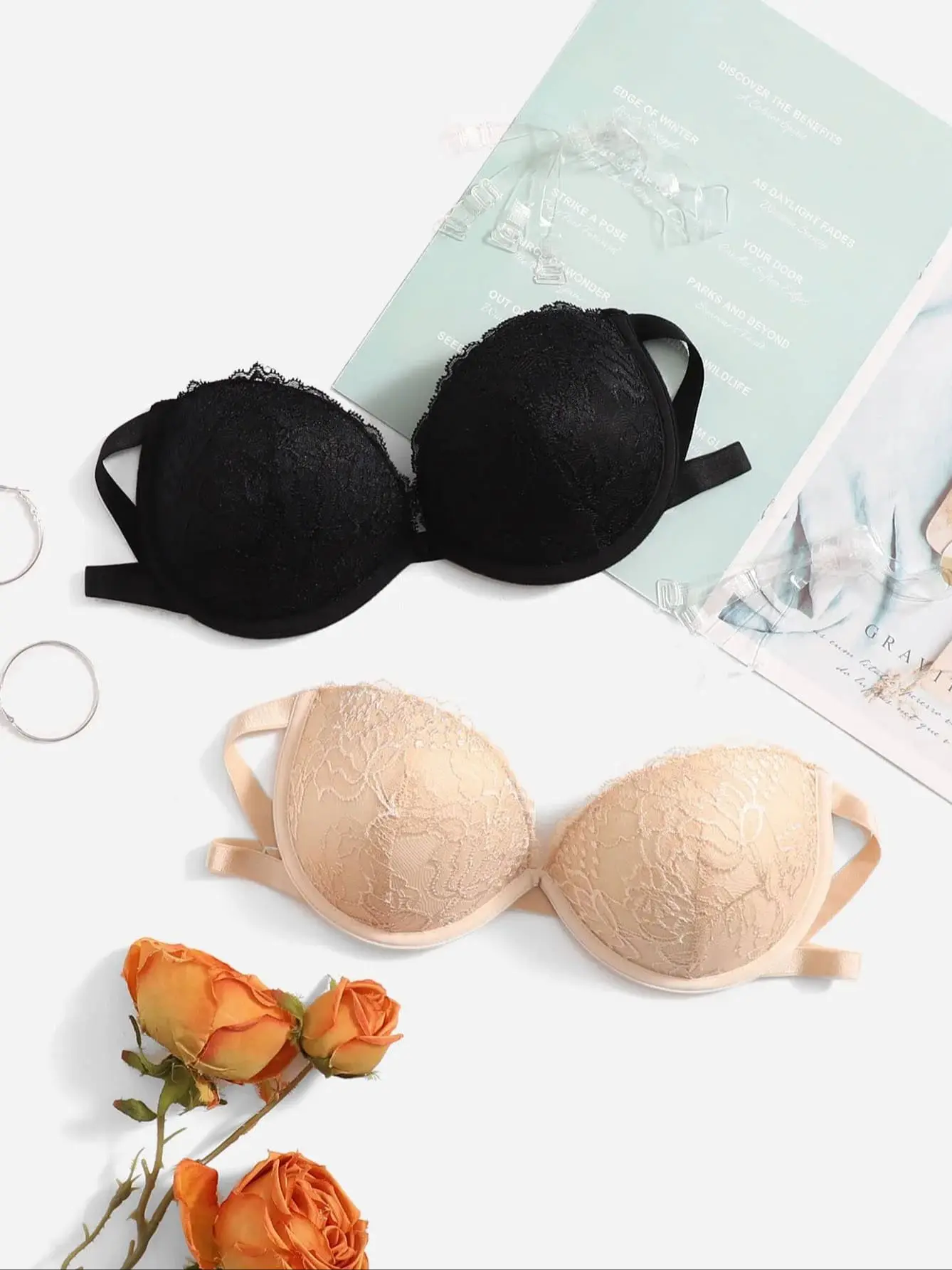 Viomisha Strapless Comfortable Gathered Non-slip Invisible Women's Bra ...
