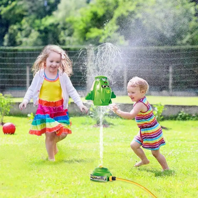 Rocket-Sprinkler-360-Rotating-Kids-Sprinklers-For-Yard-Interactive ...