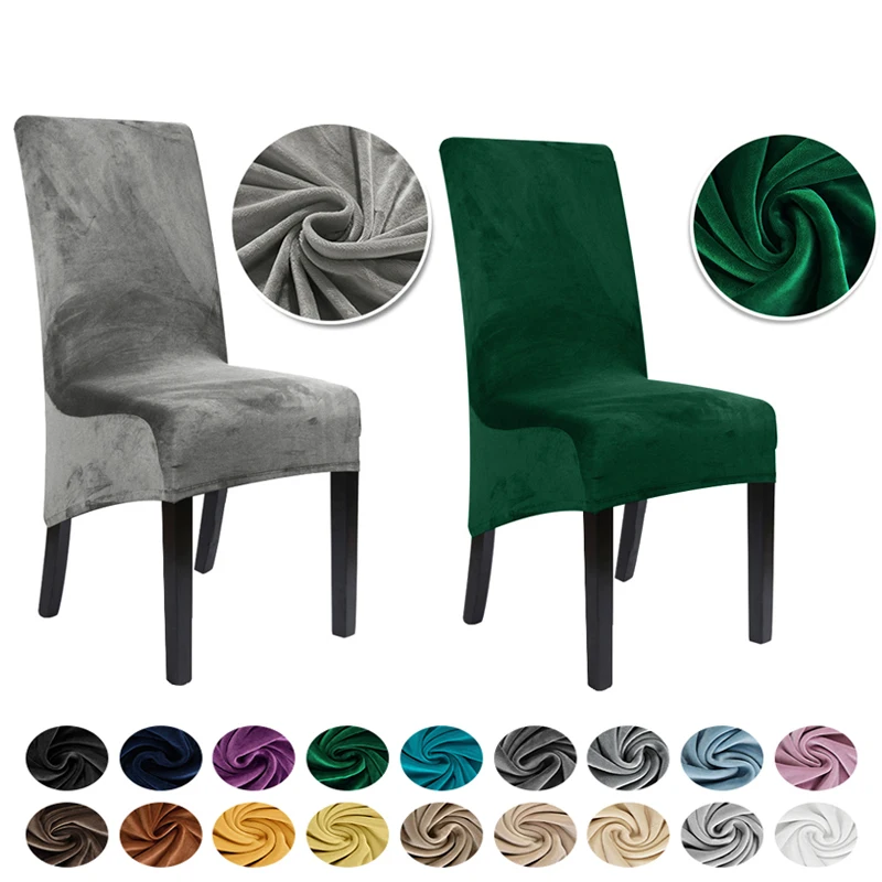 Velvet-XL-Size-Chair-Cover-Elastic-High-Back-Long-Back-Chair-Soft-Big ...