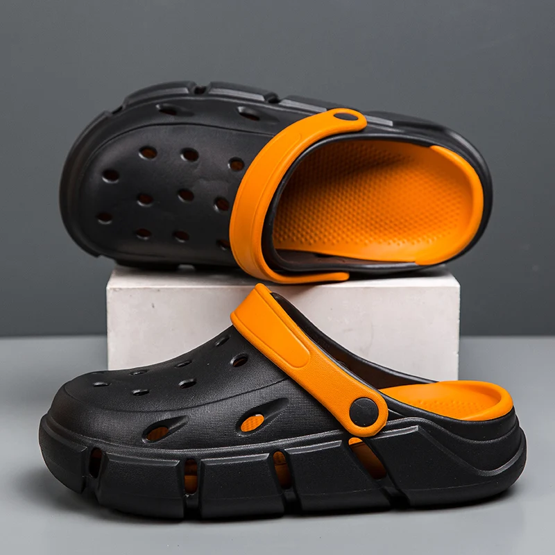 Summer-Men-Rubber-Sandals-Garden-Shoes-Clogs-Fashion-Beach-Shoes ...