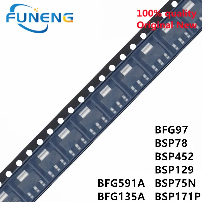 10PCS-BFG591-SOT223-BFG591A-SOT-223-SMD-BFG135A-BFG135-BFG97-BSP78 ...