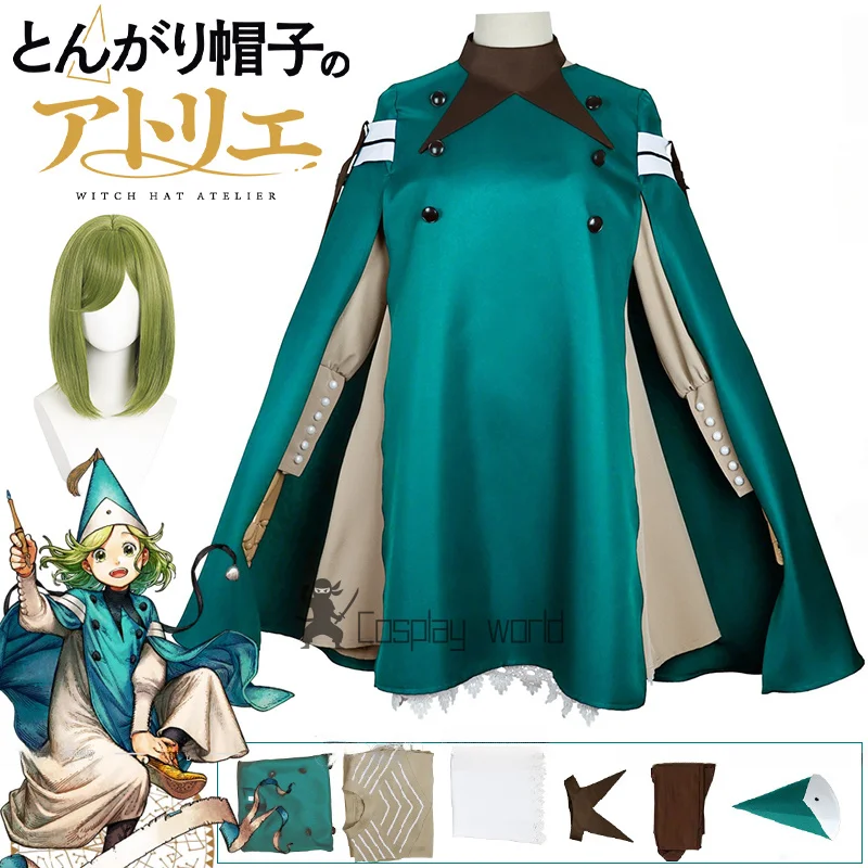 Anime Witch Hat Atelier Coco Cosplay Costume Wig Cloak Dress Skirt Hat ...