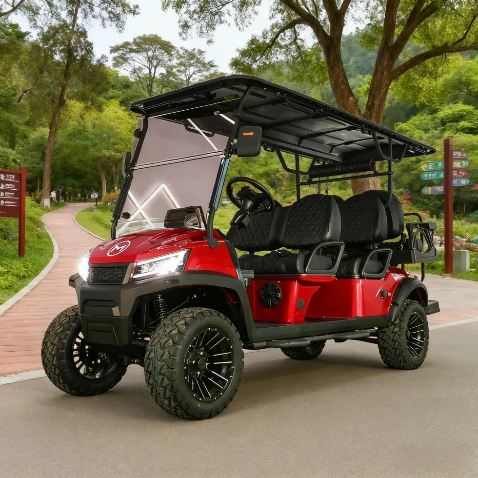 4 Wheel New Design Street Legal 4 Seater 72V Lithium Battery Golf Carts ...