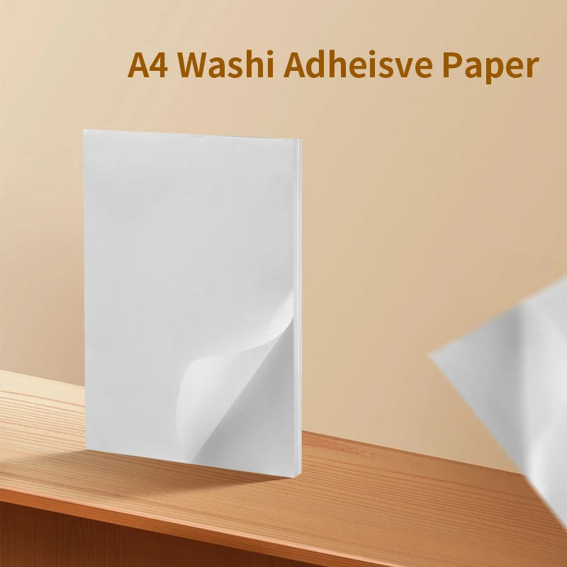 A4-Washi-Paper-Self-Adhesive-Hand-Account-Material-Sticker-Laser-Inkjet ...