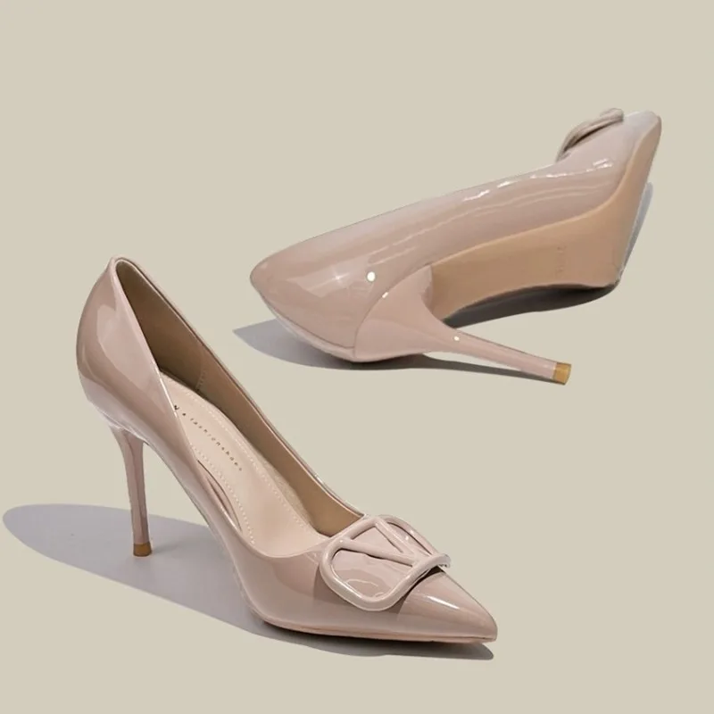 Elegant-Socialite-Nude-High-Heels-Female-2023-New-Design-Sense-Niche ...