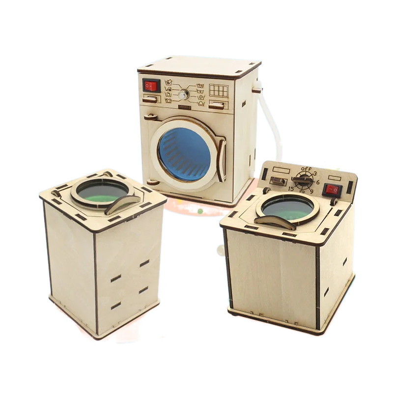 DIY-Creative-Wooden-Auto-Washing-Machine-Physics-Experiments-Science ...