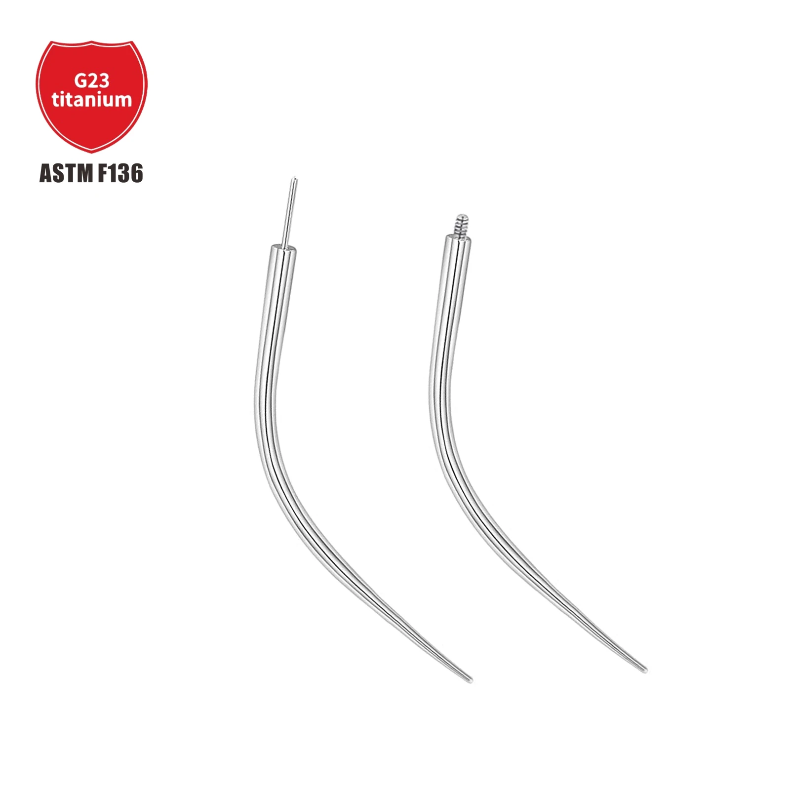 F136-Titanium-Alloy-Guide-Needle-Threaded-Insertion-Needle-Curved-Nose ...