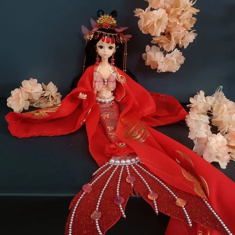 30cm-Mermaid-Doll-with-Chinese-Ancient-Traditional-Hanfu-Clothes ...