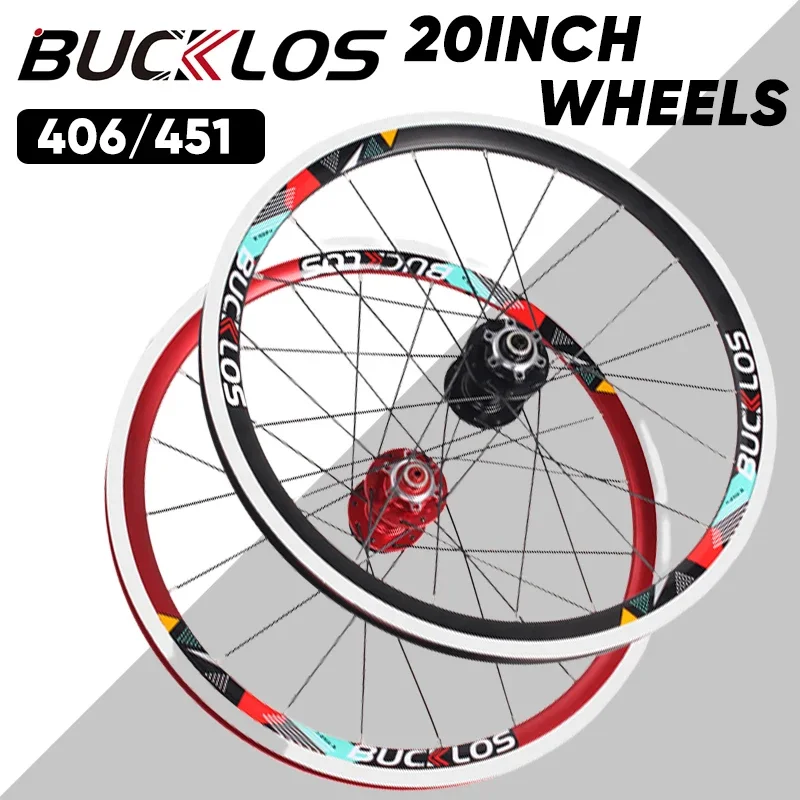 BUCKLOS 20inch Folding Bike Wheels 406 451 Aluminum Alloy Bicycle ...