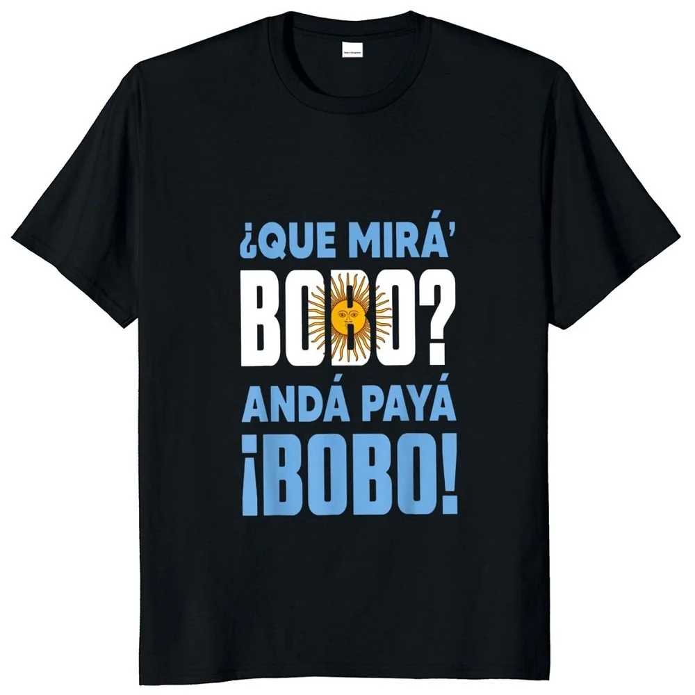 Que-Miras-Bobo-T-Shirt-2022-Funny-Shirts-Argentina-Messi-Alphabet ...
