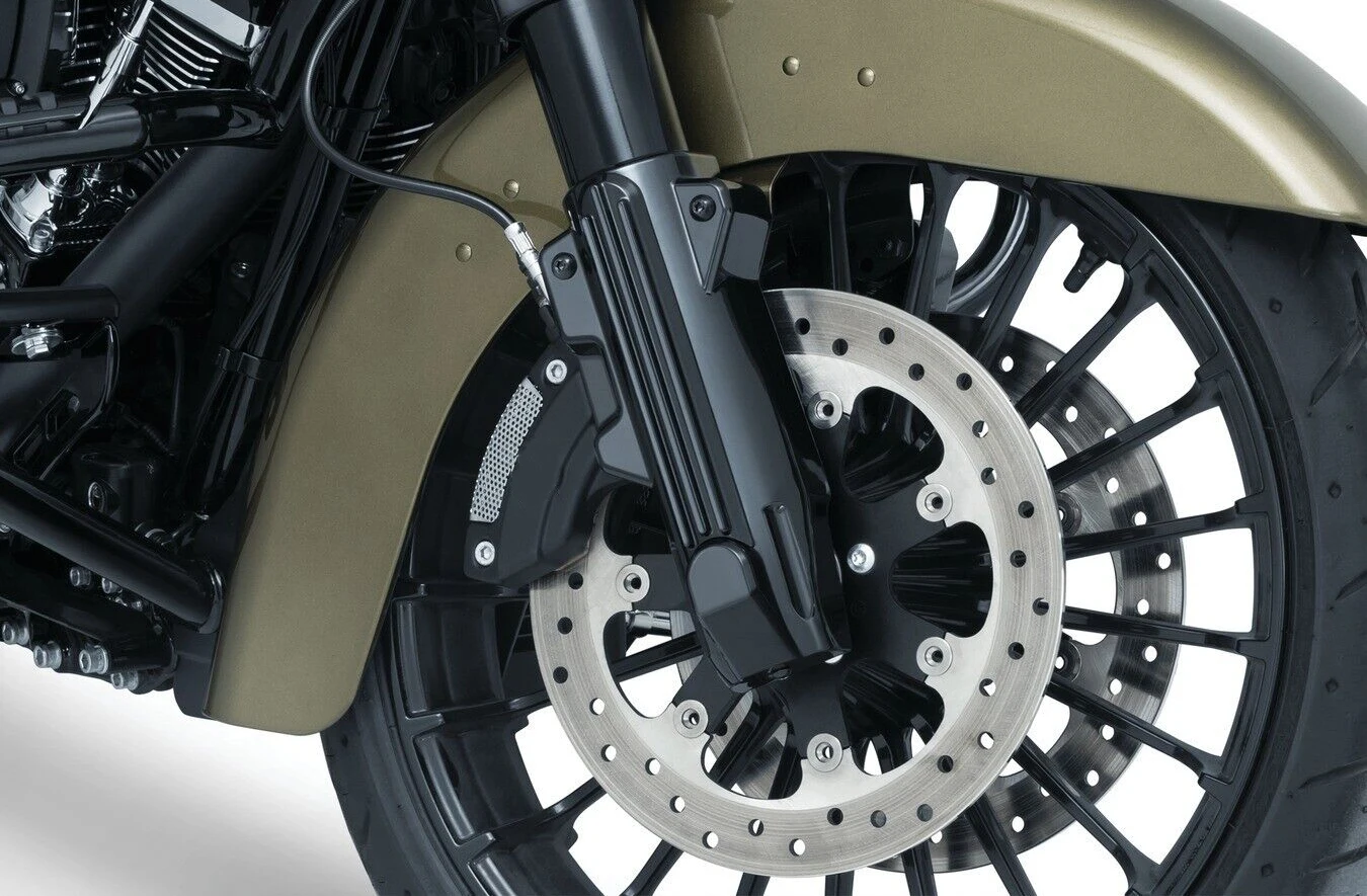 Black-Motorcycle-Lower-Fork-Covers-For-Harley-Touring-Electra-Street ...