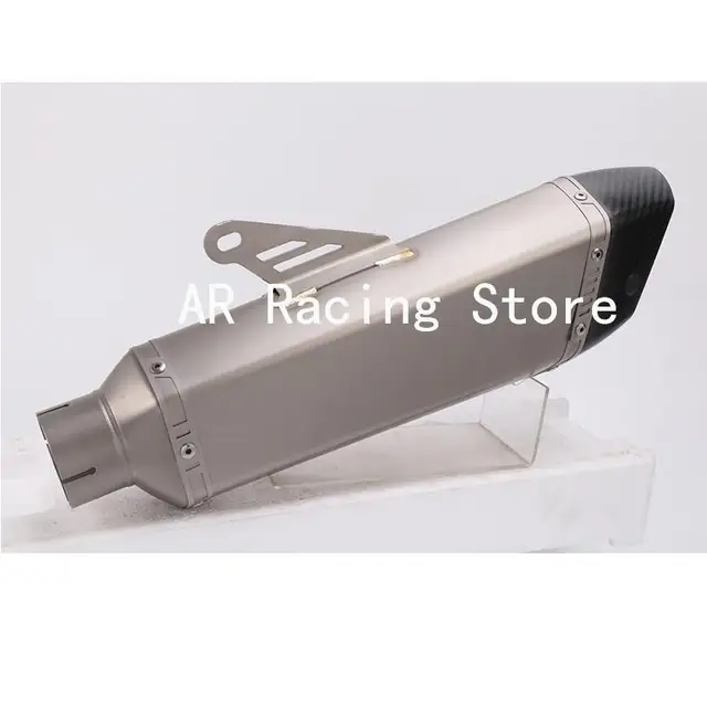 60MM Motorcycle Exhaust Escape iSTUNT Moto Modified Carbon fiber ...