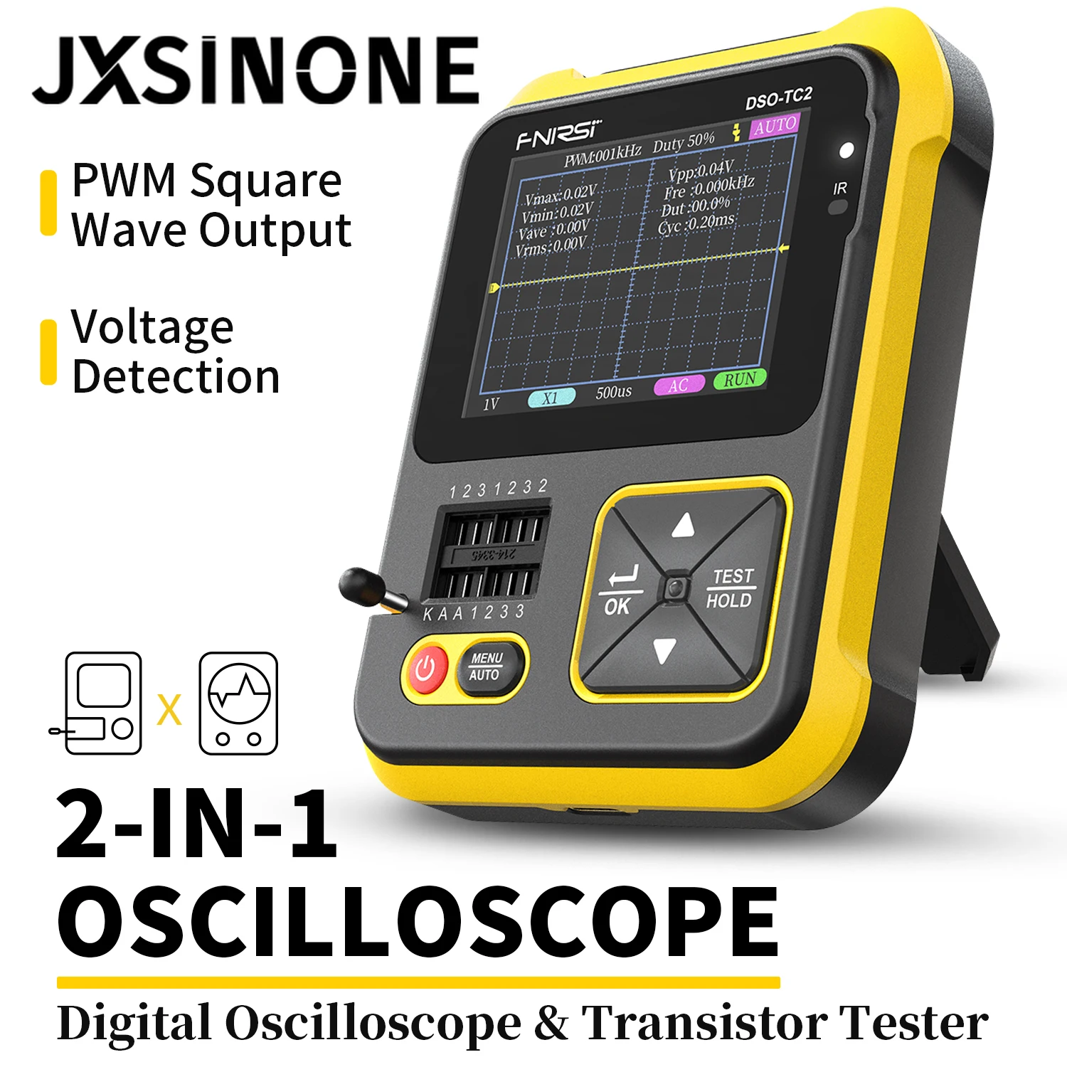 DSO-TC2 Portable Digital Oscilloscope Transistor Tester 2-in-1 Multi ...