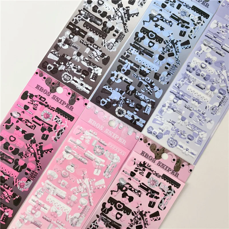 Kawaii Lolita Sniper Gun Series Stickers Book Scrapbooking Idol Card ...