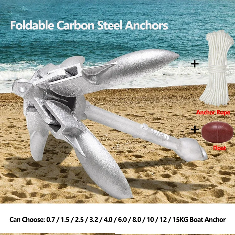 Folding Marine Anchor with Four Claws for Assault Boat Galvanized for ...