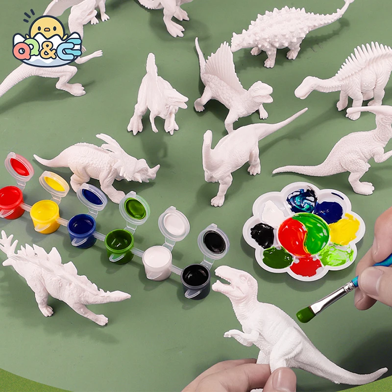DIY-Painted-Graffiti-Dinosaur-Children-s-Toy-Painting-Kit-Education ...