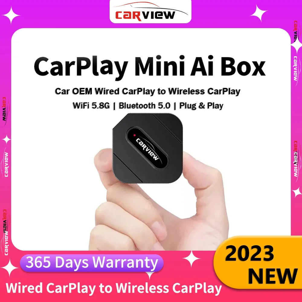 Carview Carplay Ai Box Car Oem Wired Carplay To Wireless Carplay Linux System Fast Connect Smart ...