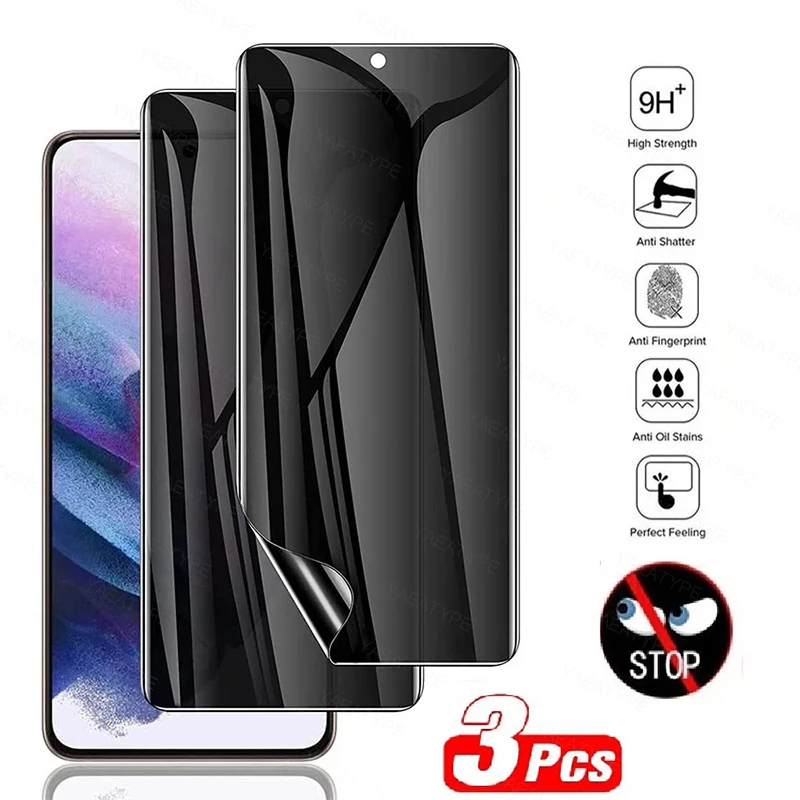 3Pcs Privacy Hydrogel Film For Xiaomi Redmi Note 13 14 12 11 10 9 8 7 ...