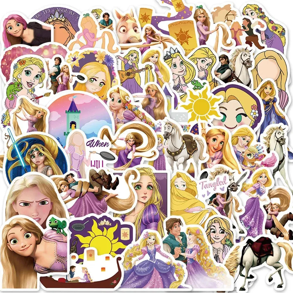 10-30-50pcs-Disney-Cute-Girls-Rapunzel-Stickers-Princess-Cartoon-Decal ...