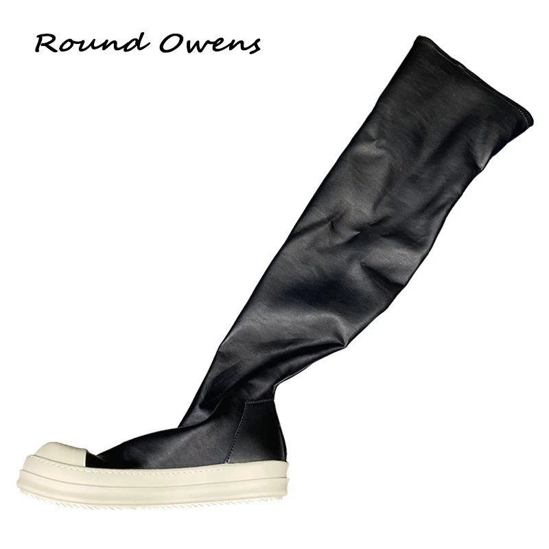 Round Owens Women Over Knee Thigh High Boots Winter Luxury Trainers ...