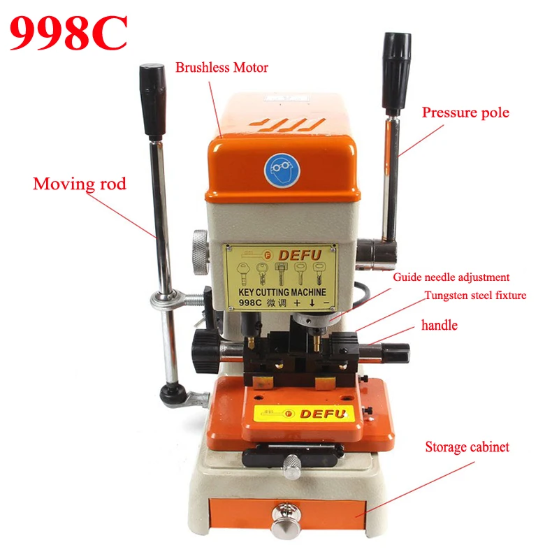 998C Universal Key Cutting Machine 180W110/220V Key Cutting Machine for ...