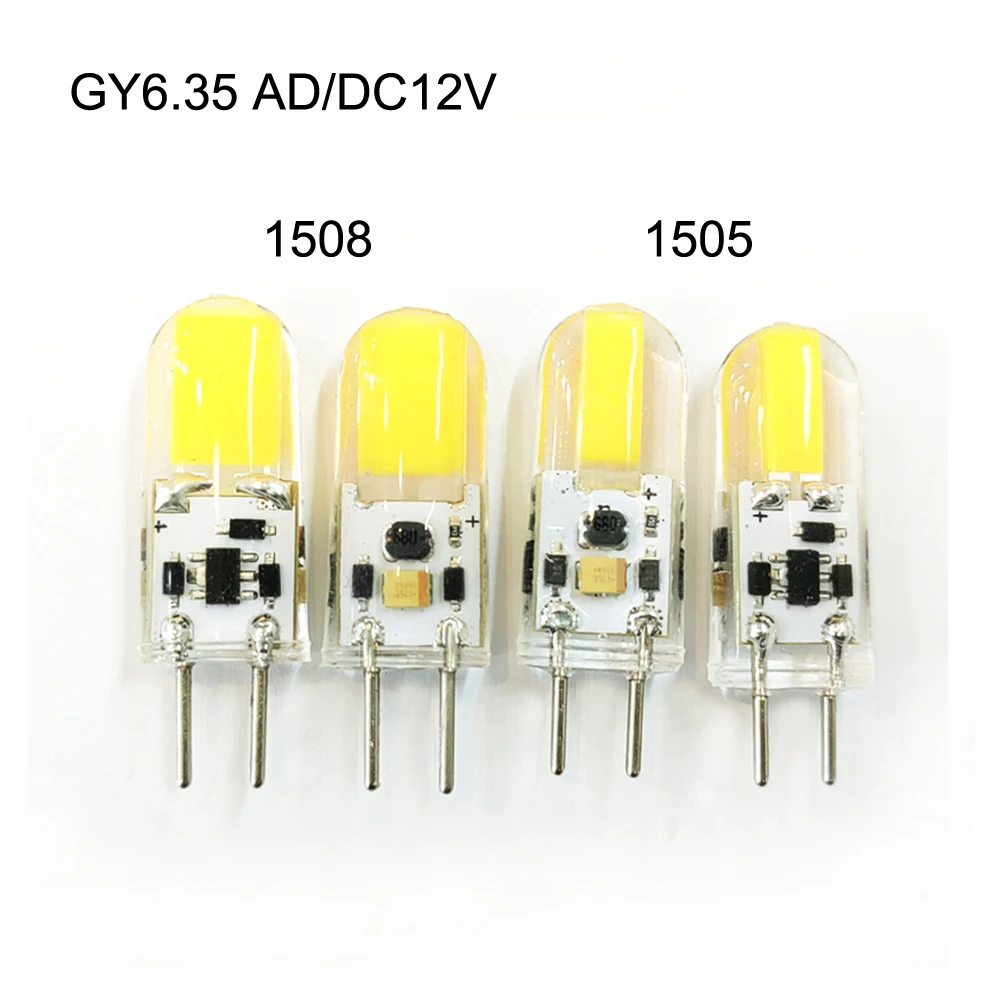 Dimmable-GY6-35-LED-lamp-DC-12V-Silicone-LED-COB-Spotlight-Bulb-1505 ...