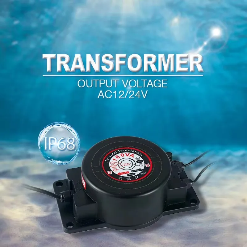 Lighting Transformer 12V 24V 100W 200W IP67 Waterproof Underwater LED ...