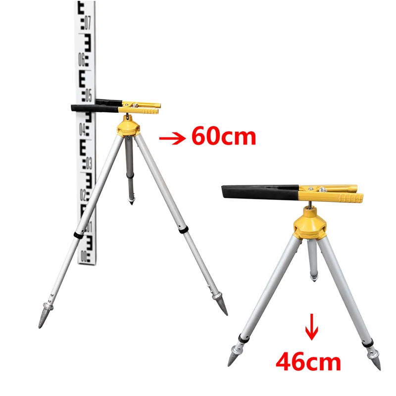 46cm-60cm-Adjustable-Mini-Tripod-Total-Station-Prism-Pole-Clip-Clamp ...