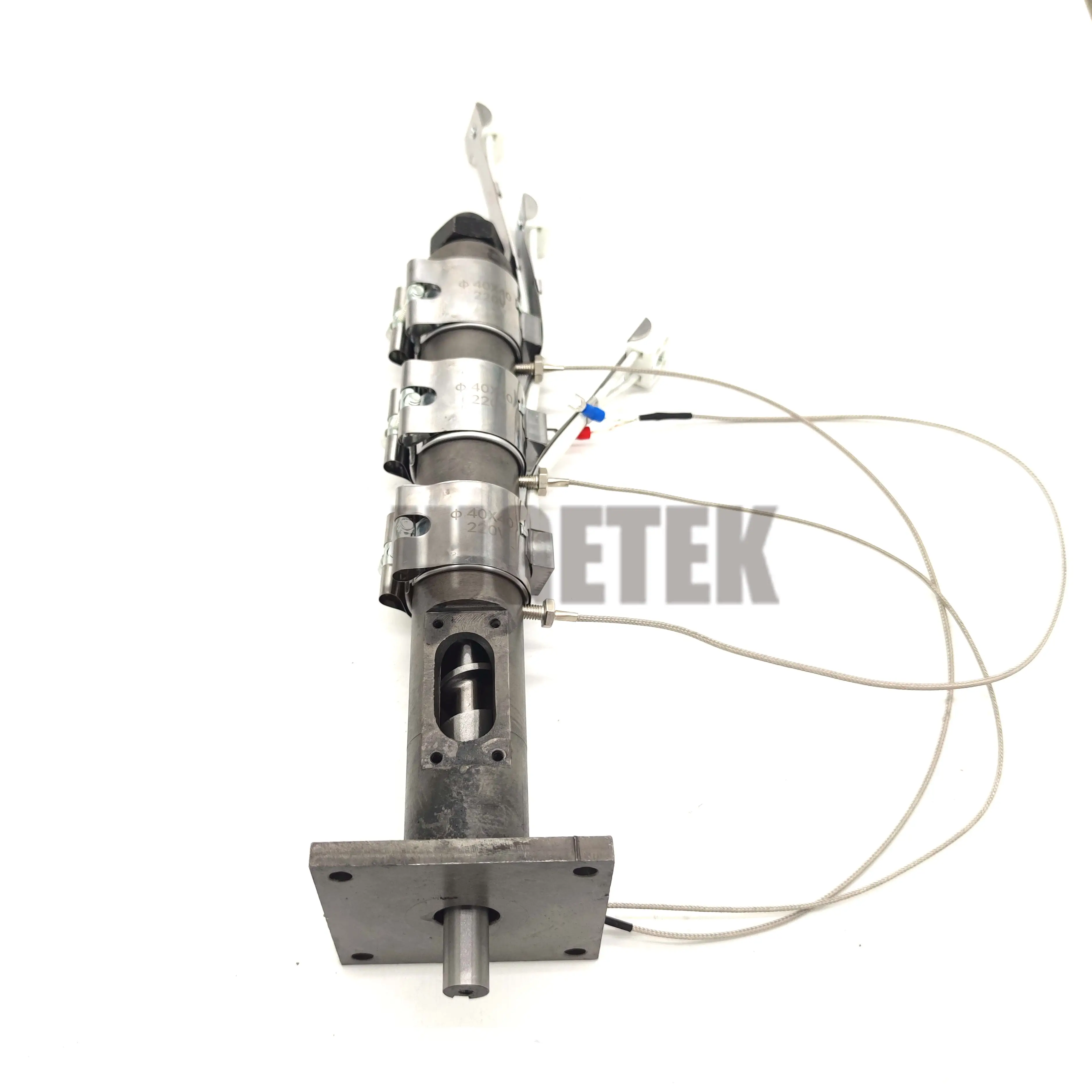 Tornillo extrusor de 20mm de diámetro y barril perforado con Kit de ...