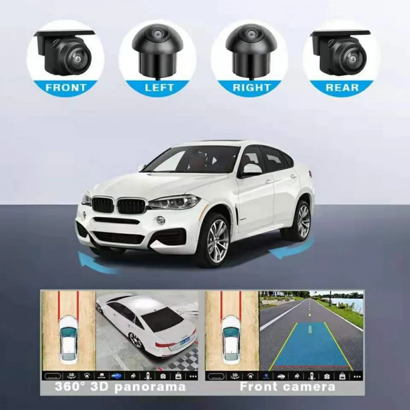 Car 360 Panoramic Cameras 360 Degrees Omnidirectional Blind Spot System Camera 3d Surround View