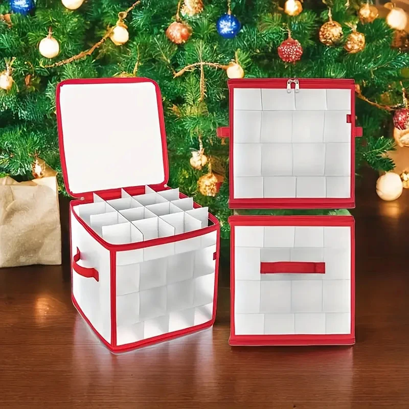 64/32grid Christmas Ball Storage Box 4-Tier Clear Divided Organizer ...
