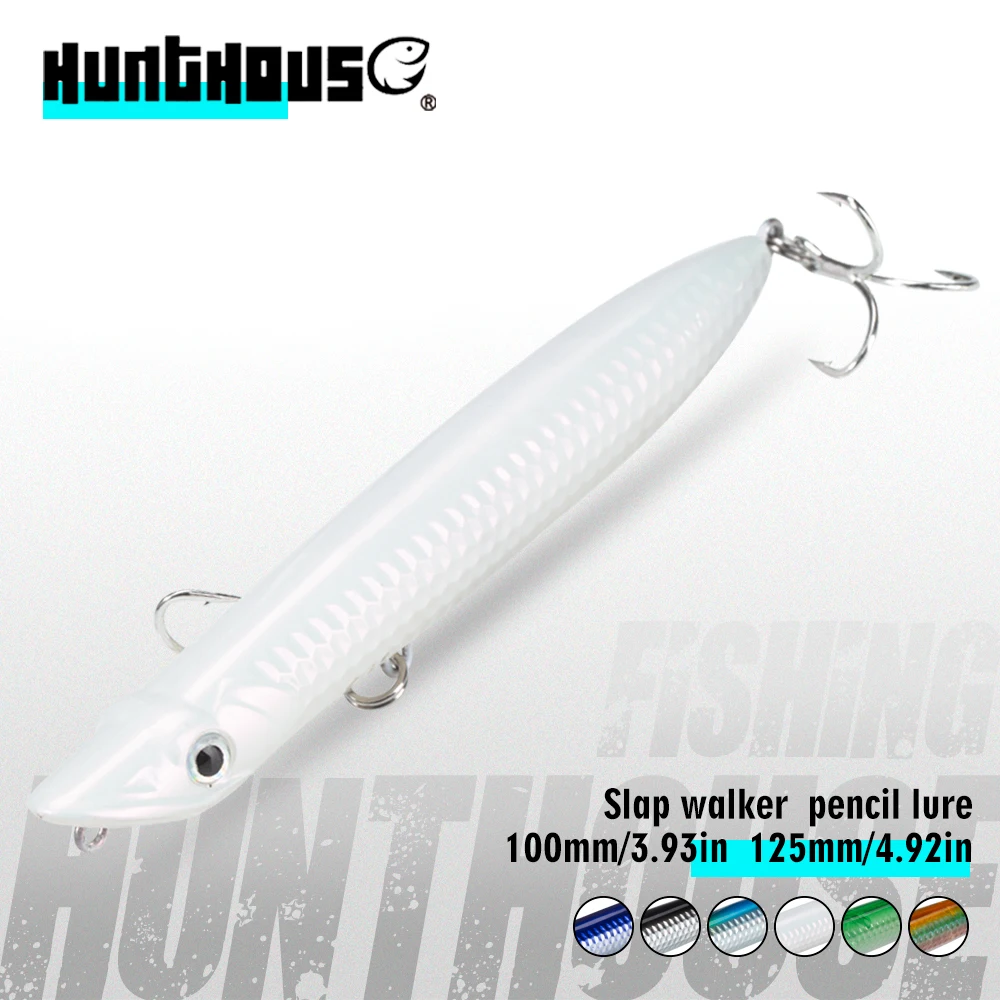 Hunthouse-SLAP-WALKER-Pencil-Fishing-Lure-Floating-Surface-110mm-125mm ...